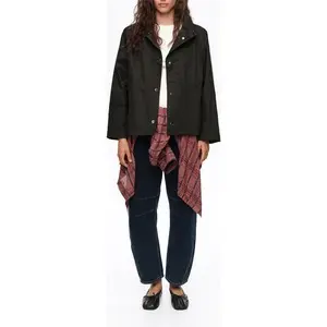 Bimba Y Lola Short Batwing Trench Coat