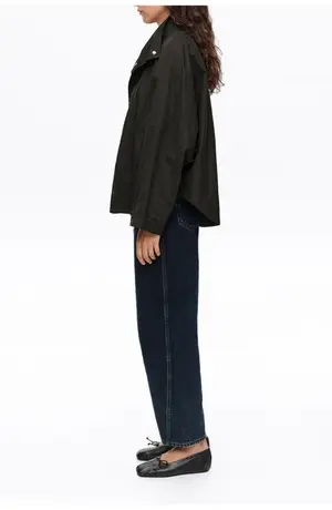 Bimba Y Lola Short Batwing Trench Coat