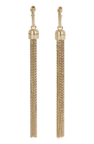 Balmain Brass Tassel Earrings - Gold