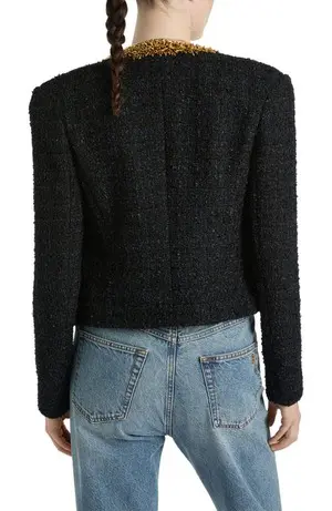 Balmain Embroidered Tweed Jacket