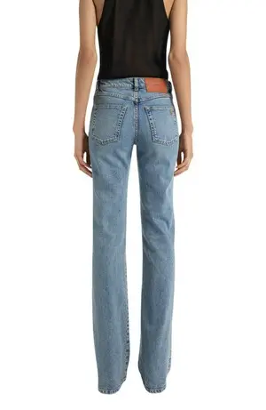 Balmain Bootcut Faded Denim Jeans