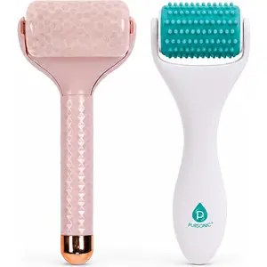 PURSONIC Facial Contour & Glow Roller & Ice Facial Massage Roller Bundle