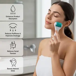 PURSONIC Facial Contour & Glow Roller & Ice Facial Massage Roller Bundle