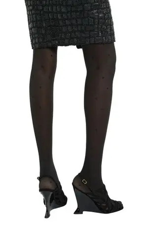 Balmain Wedge Cage Sandals In Suede