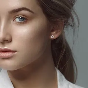 JULIANNA B. Lab-grown Diamond Star Stud Earrings