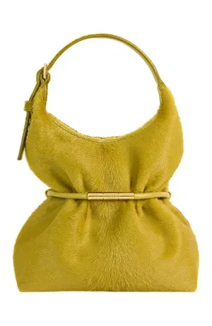 Balmain Sphynx Mini Bag In Pony-effect Leather - Yellow