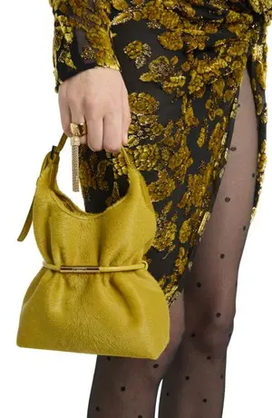 Balmain Sphynx Mini Bag In Pony-effect Leather