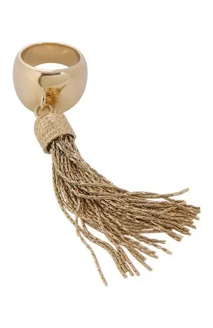Balmain Brass Tassel Ring