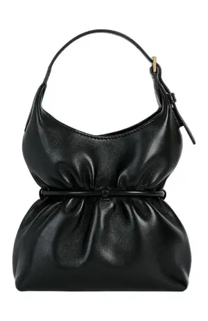 Balmain Sphynx Mini Bag In Smooth Leather - Black