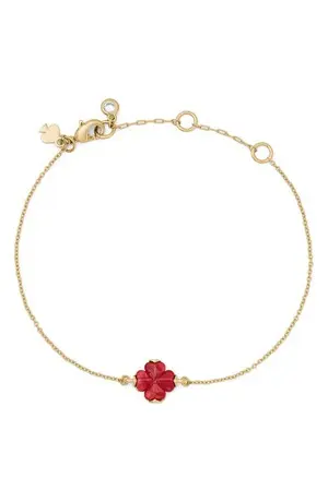 Kate Spade New York Clover Solitaire Bracelet - Red