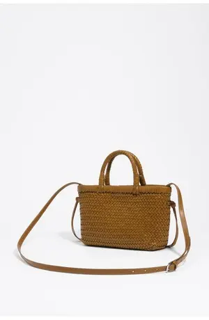 Bimba Y Lola Small Plaited Leather Crossbody Bag