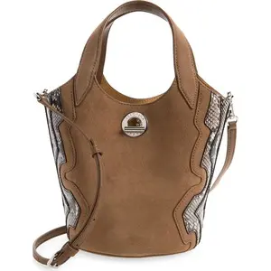 Veronica Beard Mixed Media Bucket Bag
