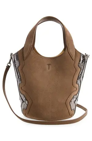 Veronica Beard Mixed Media Bucket Bag