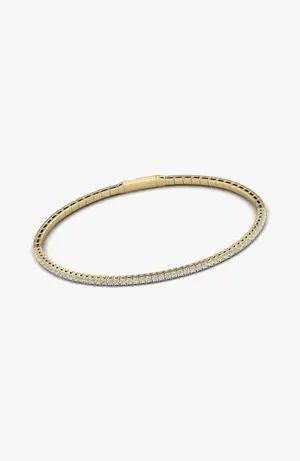 SEREIA OFFICIAL 14k 7 Carat Lab Diamond Tennis Bracelet - Yellow Gold