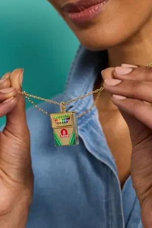 ALEX AND ANI Crayola Crayon Box Locket Necklace