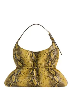 Balmain Sphynx Medium Bag In Python-effect Leather