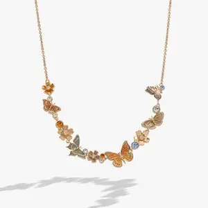 ALEX AND ANI New York Botanical Garden® Butterfly Inline Necklace