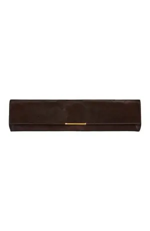 Balmain Long Clutch Bag In Pony-effect Leather