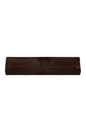 Balmain Long Clutch Bag In Pony-effect Leather