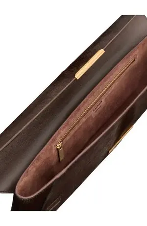 Balmain Long Clutch Bag In Pony-effect Leather