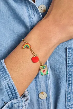 ALEX AND ANI Crayola 'teaching Is A Work Of Heart' Toggle Bracelet
