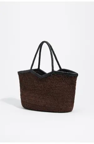 Bimba Y Lola Large Braided Leather Shopper