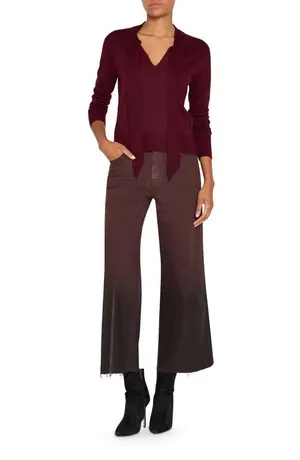 Kobi Halperin Felicity Tie Neck Merino Wool Sweater