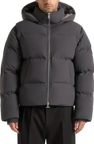 Manière De Voir Eric 2-in-1 Puffer Jacket With Detachable Sleeves And Hood