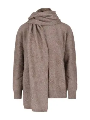 Max Mara Yak Sweater With Scarf