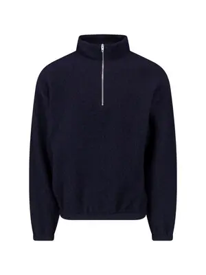 JIL SANDER Zip Sweater In Wool Blend