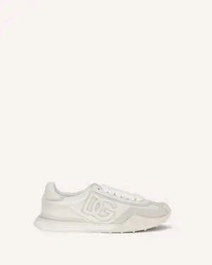 Dolce & Gabbana Athletic Fabric And Leather Sneakers