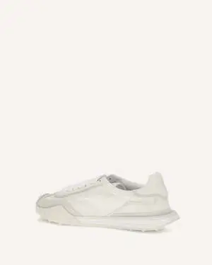 Dolce & Gabbana Athletic Fabric And Leather Sneakers