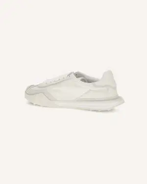 Dolce & Gabbana Athletic Fabric And Leather Sneakers