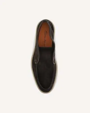 Santoni Digits Suede Loafers