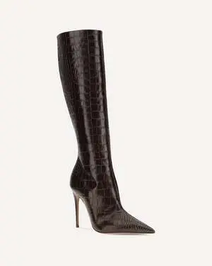 Paris Texas Vera Crocodile-effect Tall Boots