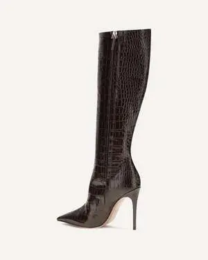 Paris Texas Vera Crocodile-effect Tall Boots
