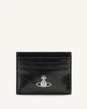 VIVIENNE WESTWOOD Leather Card Holder With Orb Logo