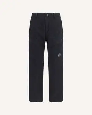 C.P. COMPANY Stretch Cotton Satin Cargo Pants - Black