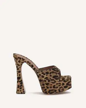 Amina Muaddi Leopard-print Dalida Sandals