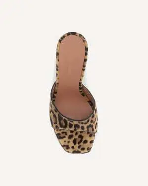 Amina Muaddi Leopard-print Dalida Sandals