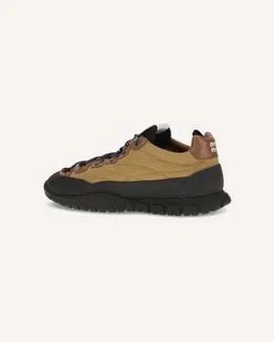 Miu Miu Ripstop Lace-up Sneakers - Beige