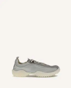 Miu Miu Bubble Sneakers In Technical Fabric And Suede - Grey