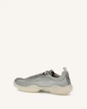 Miu Miu Bubble Sneakers In Technical Fabric And Suede - Grey
