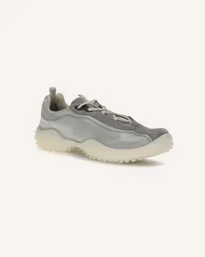 Miu Miu Bubble Sneakers In Technical Fabric And Suede - Grey