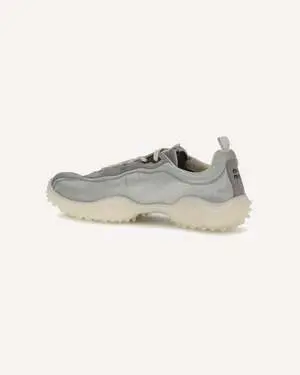 Miu Miu Bubble Sneakers In Technical Fabric And Suede - Grey