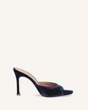 Amina Muaddi Alexa Velvet Sandals