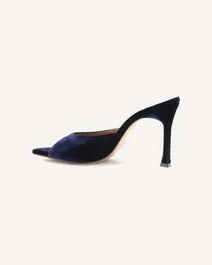 Amina Muaddi Alexa Velvet Sandals