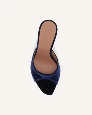 Amina Muaddi Alexa Velvet Sandals