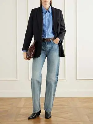 NILI LOTAN Raphael Cotton-poplin Shirt