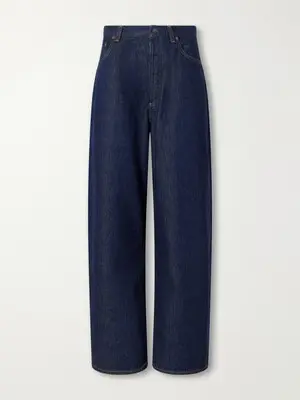 AGOLDE AGOLDE Rounded Baggy Regenerative Cotton Mid-Rise Wide-Leg Jeans